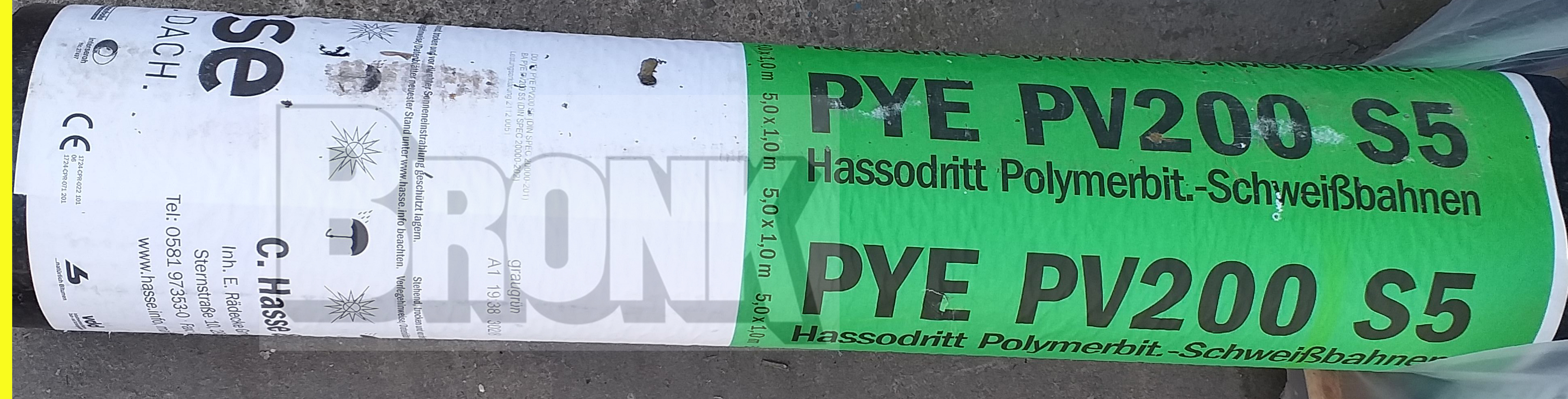 Bitumenschweißbahnen / PYE PV 200 S5 | Bronk